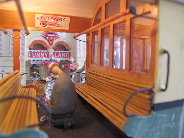 Just in: Pictures of Peter Kingston's Toast-rack tram - ArtWriter.com.au